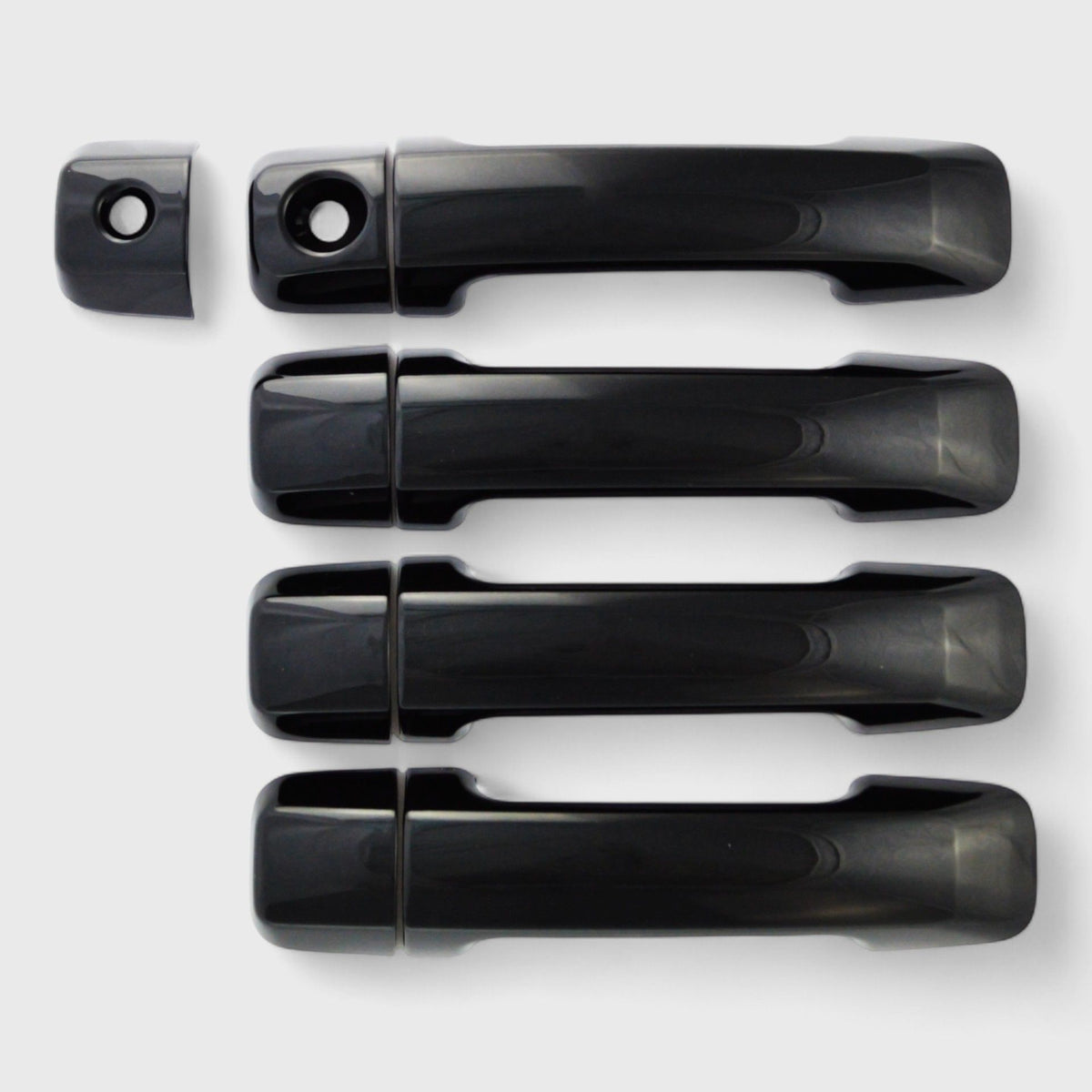 Chrome Delete Gloss Black Door Handle Cover No Smart Key 9 PCS - DH630 ...